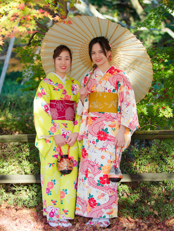 Photo session with Kimono Rental - Cycling in Nagano
